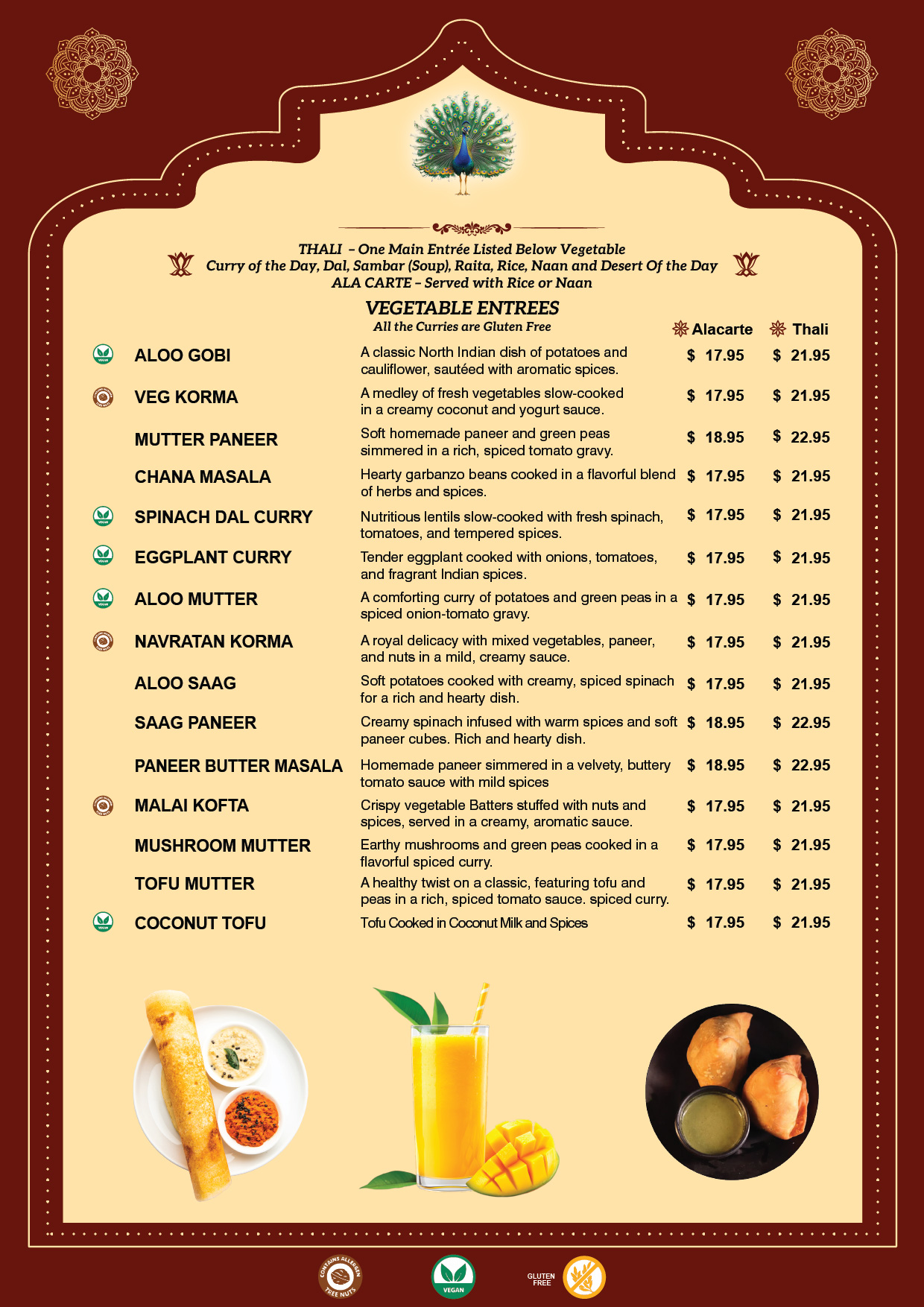 Menu - Spiceland Indian Restaurant, Bend, Oregon 97703