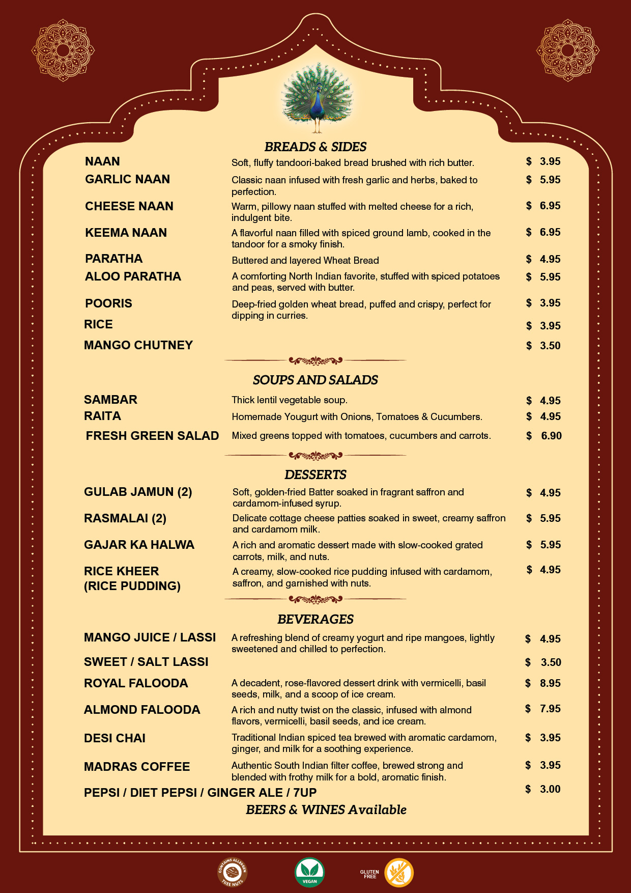 Menu - Spiceland Indian Restaurant, Bend, Oregon 97703